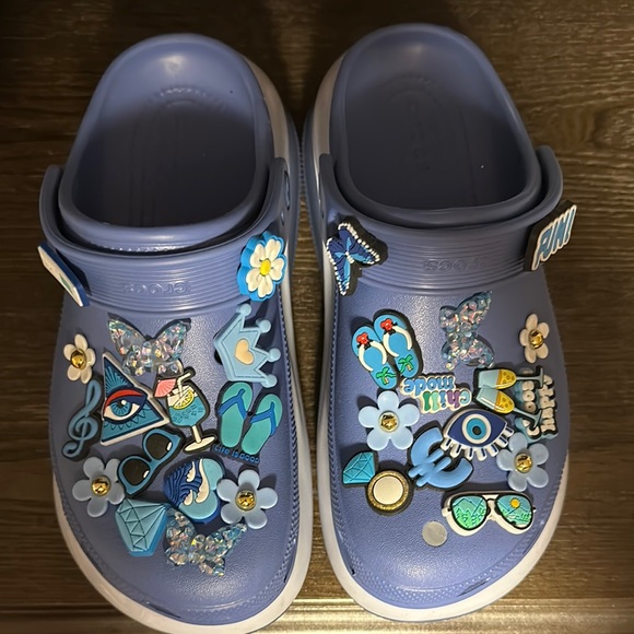 CROCS | Shoes | Crocs Blue Iconic Comfort | Poshmark